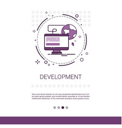 Programming coding development isometric flowchart