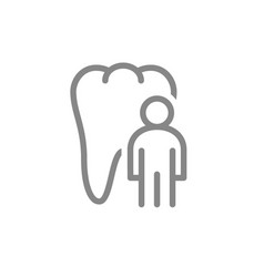 Smiling clean healthy tooth Royalty Free Vector Image