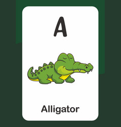 Alligator Flashcard Vector Images (95)
