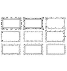Vintage frames Royalty Free Vector Image - VectorStock