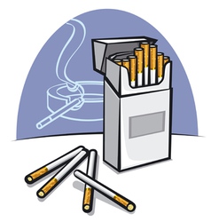 Alcohol and cigarettes Royalty Free Vector Image