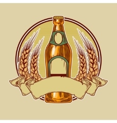 Vintage banner sign - retro beer poster Royalty Free Vector