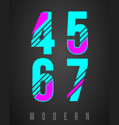 Vintage floral number 4 Royalty Free Vector Image