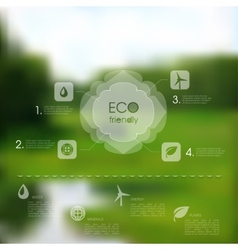 Green city eco friendly web landing page design Vector Image