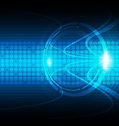 Star with technology background Royalty Free Vector Image