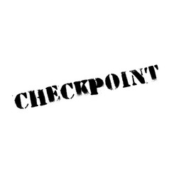 Checkpoint rubber stamp Royalty Free Vector Image