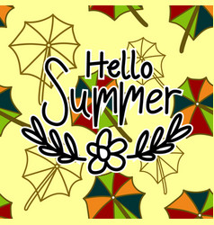 Summer nights typography banner round design Vector Image