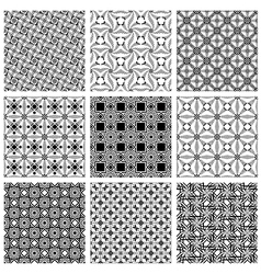 Geometric seamless patterns Royalty Free Vector Image