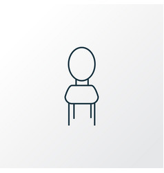 Seat icon line symbol premium quality isolated Vector Image