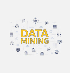 Algorithm concept with icon set with big word Vector Image