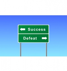 Road sign change ahead Royalty Free Vector Image