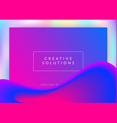 Fluid dynamic background with liquid shapes and Vector Image