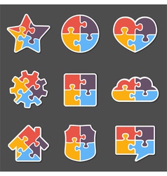 Jigsaw puzzle Royalty Free Vector Image - VectorStock