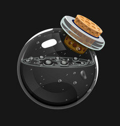 Bottle of death game icon of magic elixir Vector Image