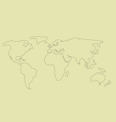 World map Royalty Free Vector Image - VectorStock