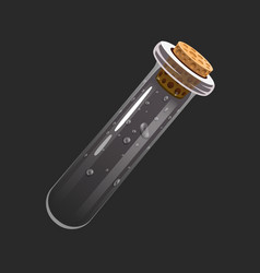 Empty bottle game icon magic elixir interface Vector Image