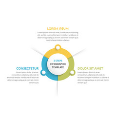 Circle infographics - three elements Royalty Free Vector