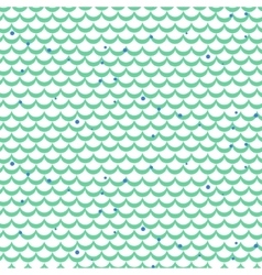Seamless small green fish scale pattern Royalty Free Vector