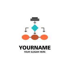 Flowchart algorithm business data architecture Vector Image