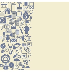 Social life pattern black icons Royalty Free Vector Image