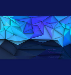 Ice blue polygon triangular pattern background Vector Image