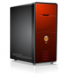 Computer workstation Royalty Free Vector Image