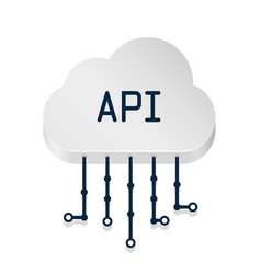 Api cloud software integration icon Royalty Free Vector