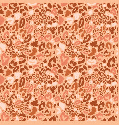 Seamless leopard wild nature pattern Royalty Free Vector