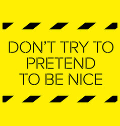 Caution do not try this at home warning sign Vector Image