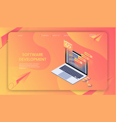 Programming and coding concept Royalty Free Vector Image