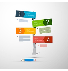 Progress Steps for Tutorial Infographics Vector Image