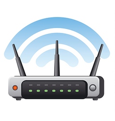 Wi-fi router line icon Royalty Free Vector Image