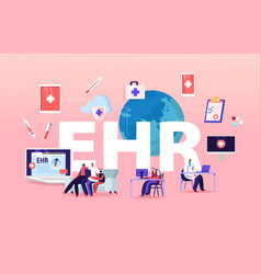 Big data healthcare concept banner header Vector Image