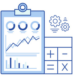 Data Analysis Research Statistics Concept Vector Image