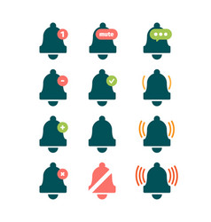 Notification bell icon inbox message Royalty Free Vector