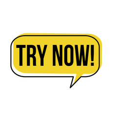 Try me label or price tag Royalty Free Vector Image