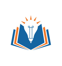 Pen nib icon with bulb sign Royalty Free Vector Image