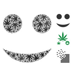 Cannabis Weed Emoticons Vector Images (over 120)