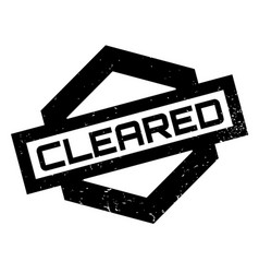 Cleared rubber stamp Royalty Free Vector Image