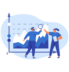 Data analysis research statistics concept Vector Image