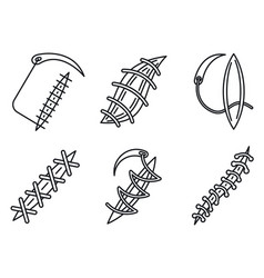 Surgery Medical Stitches Vector Images (over 270)