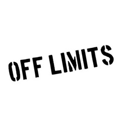 Off limits rubber stamp Royalty Free Vector Image