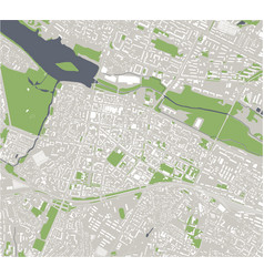 Map of the city of khmelnytskyi ukraine Royalty Free Vector
