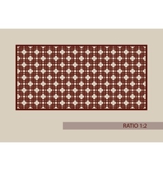 Modern random cnc pattern decorative panel Vector Image