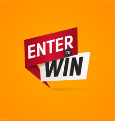 Win congratulations sticker design template Vector Image
