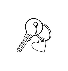 Heart Keychain Vector Images (97)