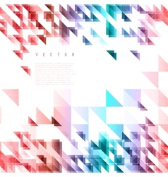 Color background abstract polygon triangle Vector Image