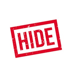 Hide rubber stamp Royalty Free Vector Image - VectorStock