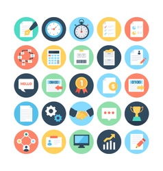Project Management Colored Icons 3 Royalty Free Vector Image