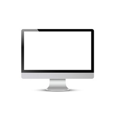 Empty computer screen Royalty Free Vector Image